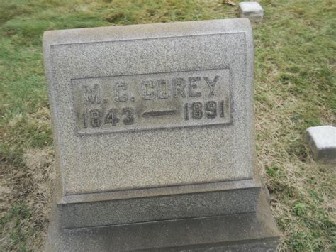 Moses C Corey 1843 1891 Find A Grave Memorial