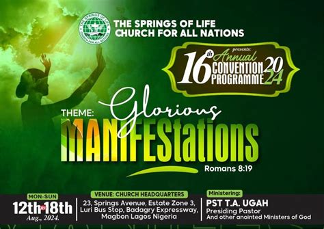 The Spring Of Life Church Flyer Life Church