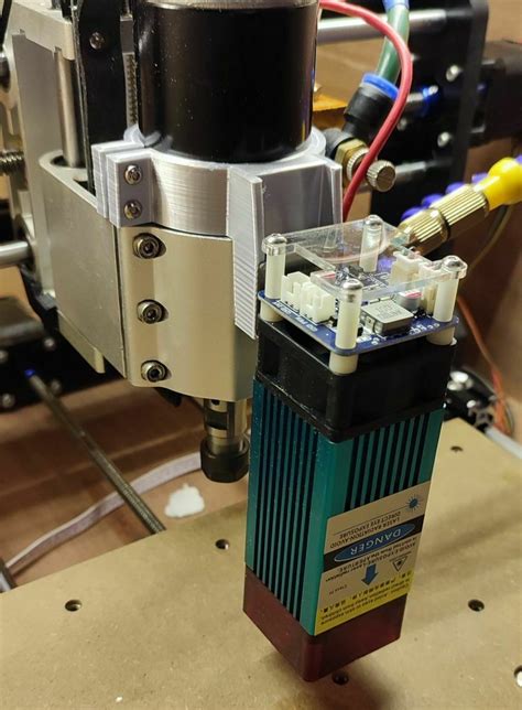 Free 3d File Laser Bracket For Cnc Spindle E G Comgrow 5w Laser 💭 ・3d Print Object To