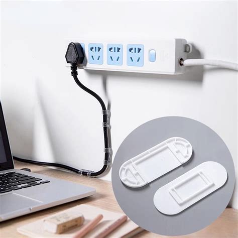 Local Shippment 2pcsset Wall Mounted Self Adhesive Power Strip