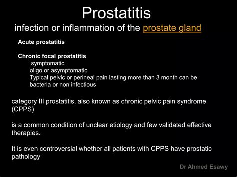 Imaging Prostatitis Urethritis Dr Ahmed Esawy Pdf