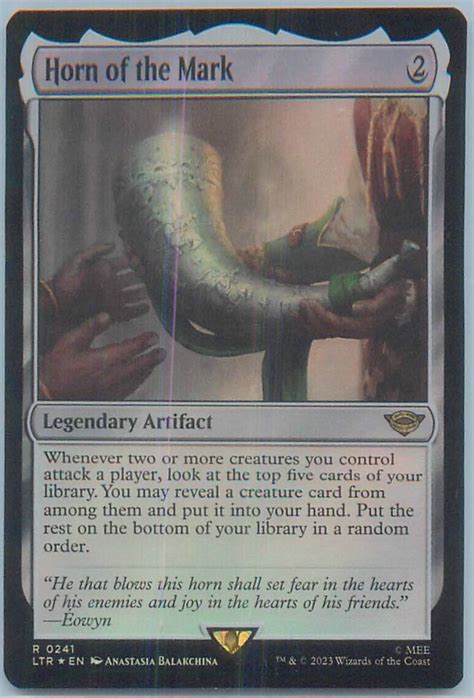 Horn Of The Mark In Foil Mtg Magic The Gathering Nm Ebay