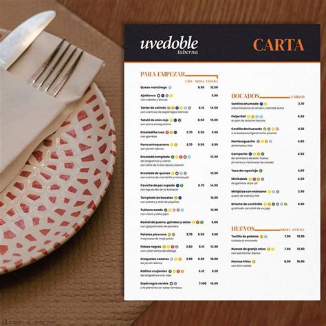 Carta Menú De Taberna Uvedoble En Málaga • Comunicación A Medida Com