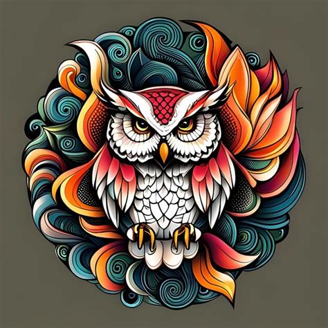 Premium Ai Image Illustration With Bright Colors Minimum Details Of