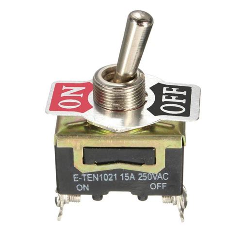 Heavy Duty Metal Toggle Flick Switch 2pin Onoff Dpst Double Pole