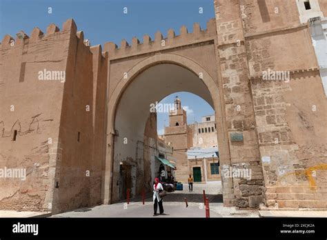 Ancienne Porte Fortifiée De Sfax Médine Connue Sous Le Nom De Beb Diwan Ou Bab El Bhar Est L