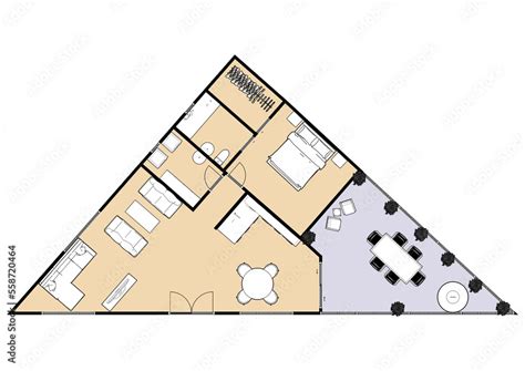Ultramodern House Designs Triangle House Floor Plan Triangle Floor