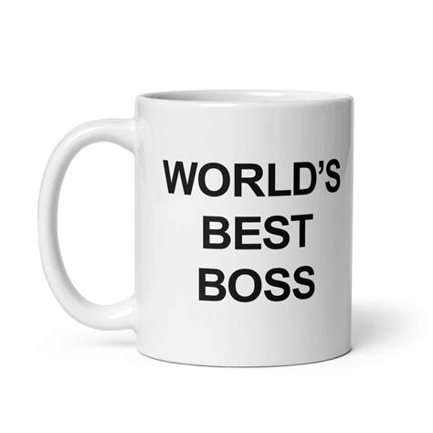 Worlds Best Boss Mug Etsy