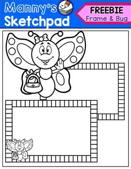 FREEBIE Bug And Frame By Manny S Sketchpad TPT