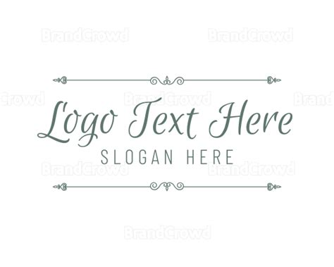 Classy Script Wordmark Logo Brandcrowd Logo Maker
