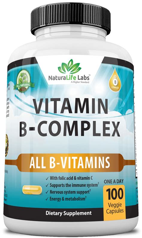 Buy B Complex With C And Folic B12 B1 B2 B3 B5 Pantothenic B6