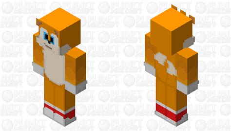 Miles Tails Prower Sonic The Hedgehog 2 Movie 2022 Minecraft Skin