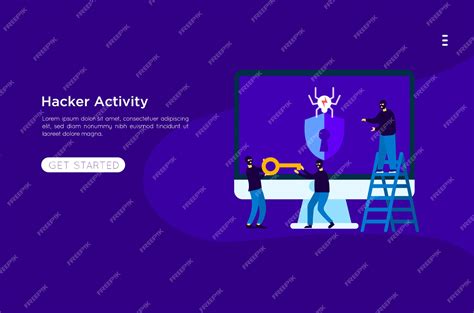 Premium Vector Hacker Steal Illustration