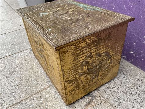 Embossed Brass Log Box We Probably Have It