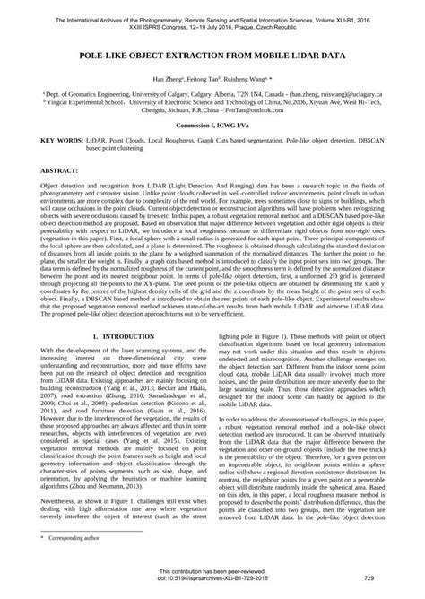 Pdf Pole Like Object Extraction From Mobile Lidar Data Dokumentips