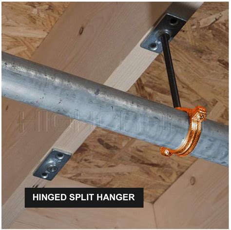 Buy Highcraft Hinged Split Ring Pipe Hanger 1 12 In Copper Epoxy