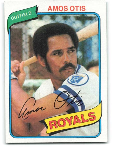 1980 Topps 130 Amos Otis Vg Kansas City Royals Under The Radar Sports