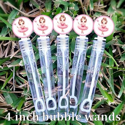 8 Bubbles Ballerina Bubble Wands Ballerina Favors Ballet Party