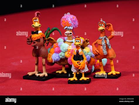 Figures Of Chicken Run Characters Rocky Babs Ginger And Molly On The