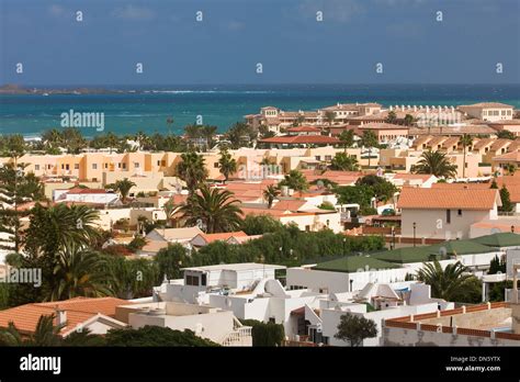Stadt von Corralejo, Fuerteventura, Kanarische Inseln, Spanien ...