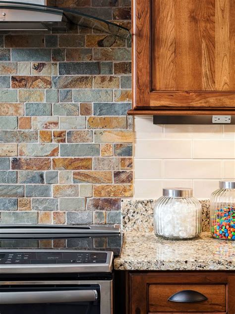 Slate Tile Backsplash