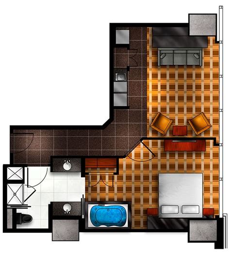 Elara Las Vegas 3 Bedroom Suite Colorful Dining Room