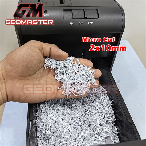 Geomaster Micro Cut Paper Shredder Micro Cut Shredder Machine 2mm X