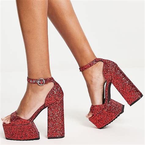Red Platforms Heels
