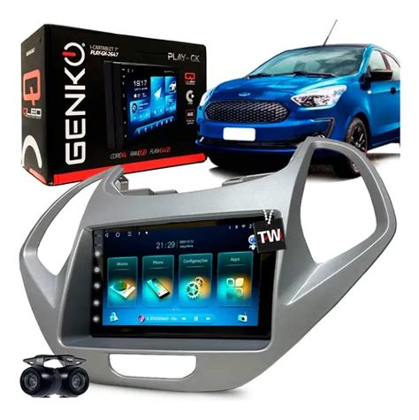Central Multimídia Genko 264gb Carplay Ford Ka 2019 2021 7p Parcelamento Sem Juros