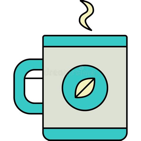 Coffee Cup Vector Workplace Icon Mug Isolated Stock Vector