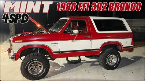 One Super Clean Bronco Efi 302 4 Speed Youtube