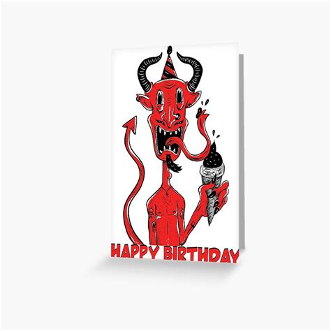 Tarjetas De Felicitación «diablo Cumpleaños Presente De Emphatic