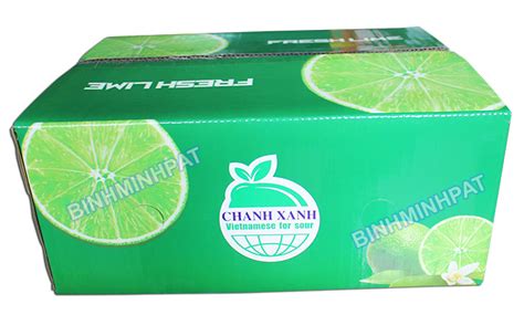 Corrugated Lemon Packaging Box Binh Minh Packaging