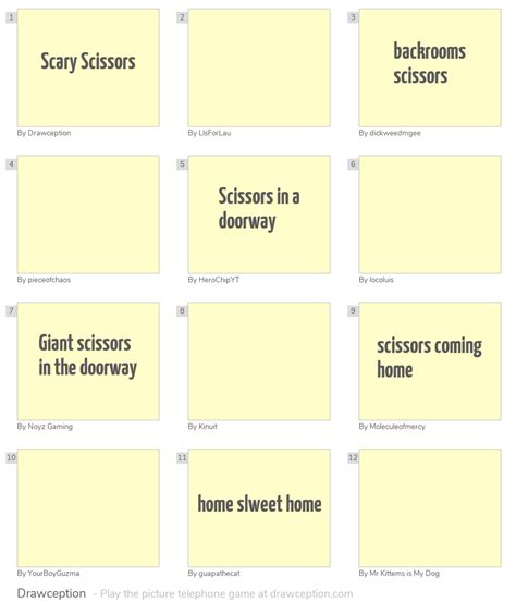 Scary Scissors Drawception