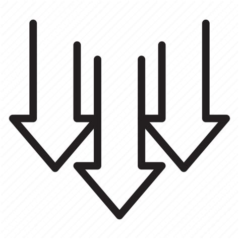 Decrease Arrow Down Fall Loss Graph Chart Icon Download On Iconfinder