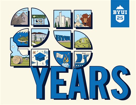 Byui 25 Year Anniversary Illustration Behance