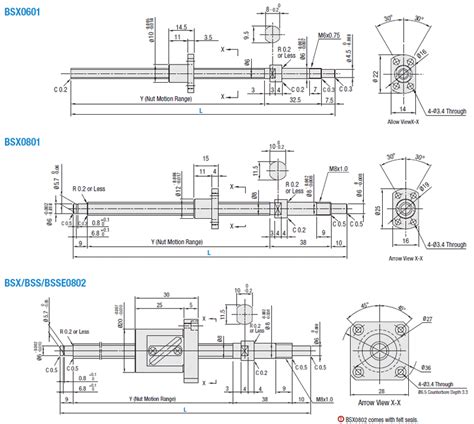 Precision Ball Screws Screw Diameter 6mm Or 8mm Pitch 2 Millimeters