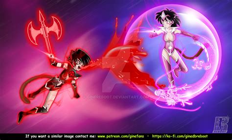 Gine Pink Lantern Vs Fasha Red Lantern By Ginereboot On Deviantart
