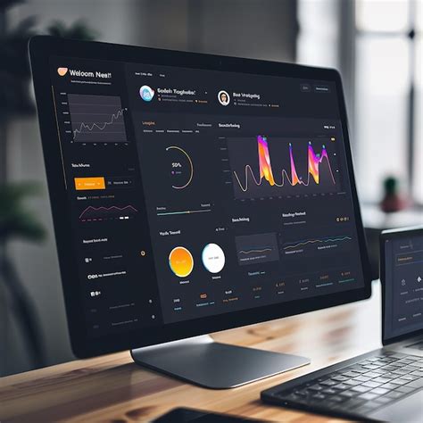 Premium Photo A Computer Monitor With The Word Watermark On The Screen