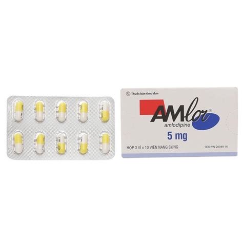 Thuốc Amlor Cap 5mg Hộp 30 Viên Nhà Thuốc An Bình