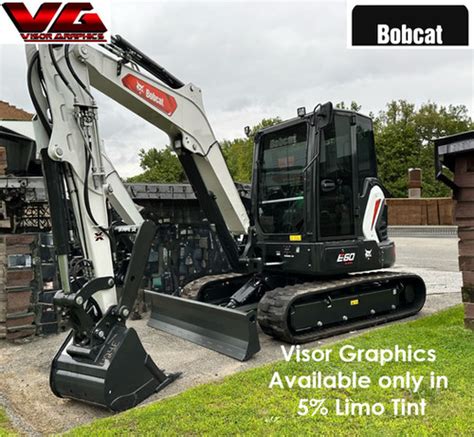 Windshield Visor Tint Options For Bobcat Excavator E60 E88 R Series Diy Pre Cut Tint