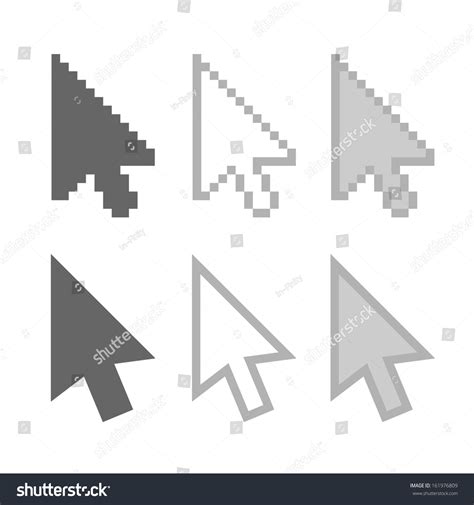 Arrow Cursors Stock Vector Illustration 161976809 Shutterstock