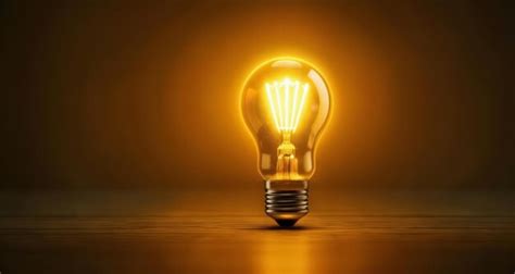 Illuminating Inspiration A Single Light Bulb Moment Premium Ai