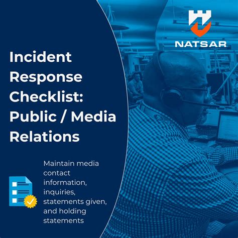 Cybersecurity Incident Response Checklist Public Media Relations