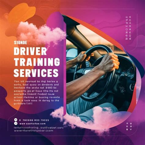 Premium Photo A Poster For A Driver Driving A Car With The Words