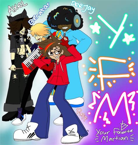 Yfm Band Members In My Au [redesigned] R Yourfavoritemartian