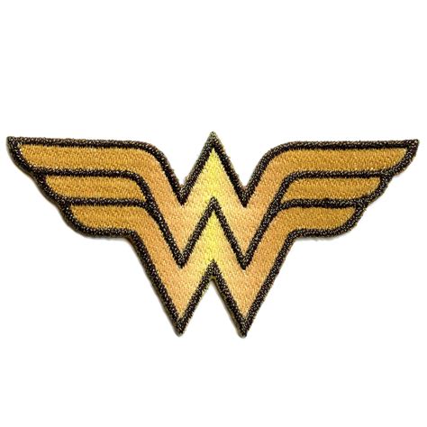 Officially Licensed Wonder Woman Logo Patch Dc Comics Iron On Medium