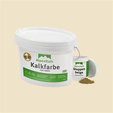 Kalkfarbe Innen Steppen Beige 6 Kg 30 M² — Alpenkalk Gmbh