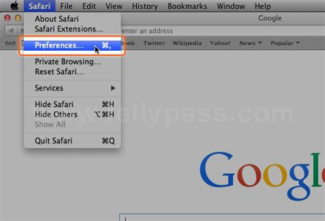 Configure Mac Proxy Safari TellyPass