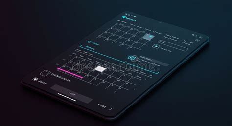 Digital Calendar App Interface On Tablet For Schedule And Planning